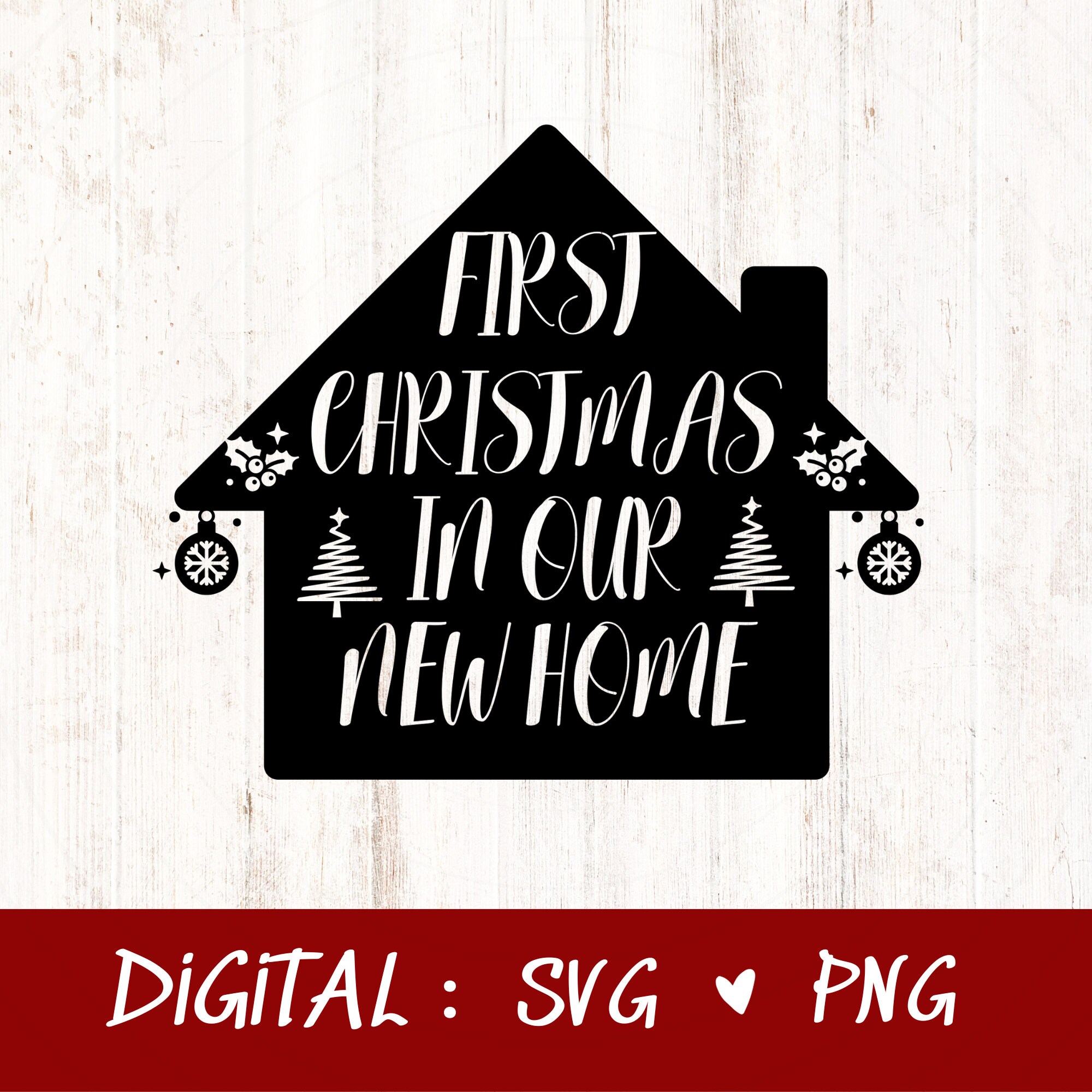 First Christmas in Our New Home Svg Christmas Ornament Svg - Etsy