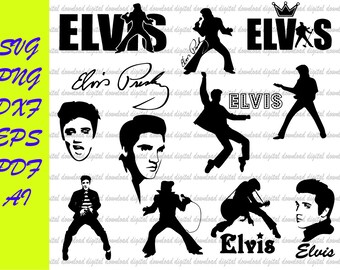 Elvis Presley Svg - Etsy