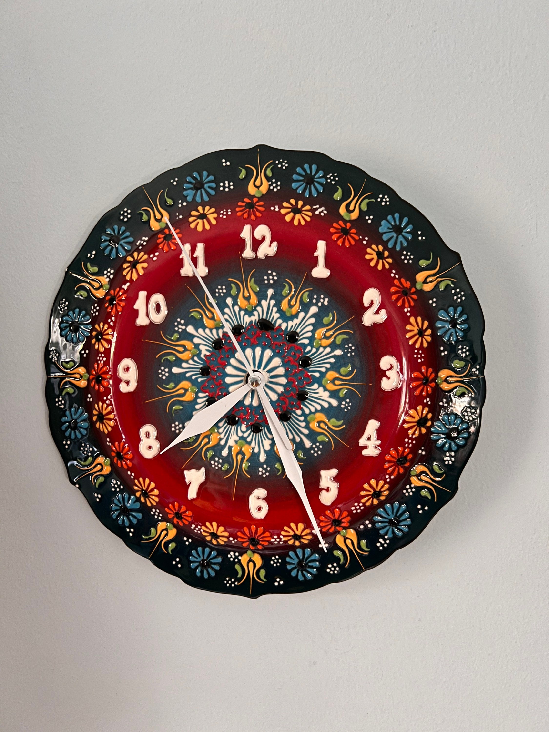 Ceramic Wall Clock - Etsy