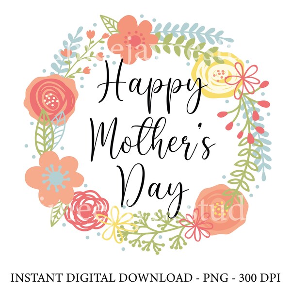 Mothers Day Clipart - Etsy
