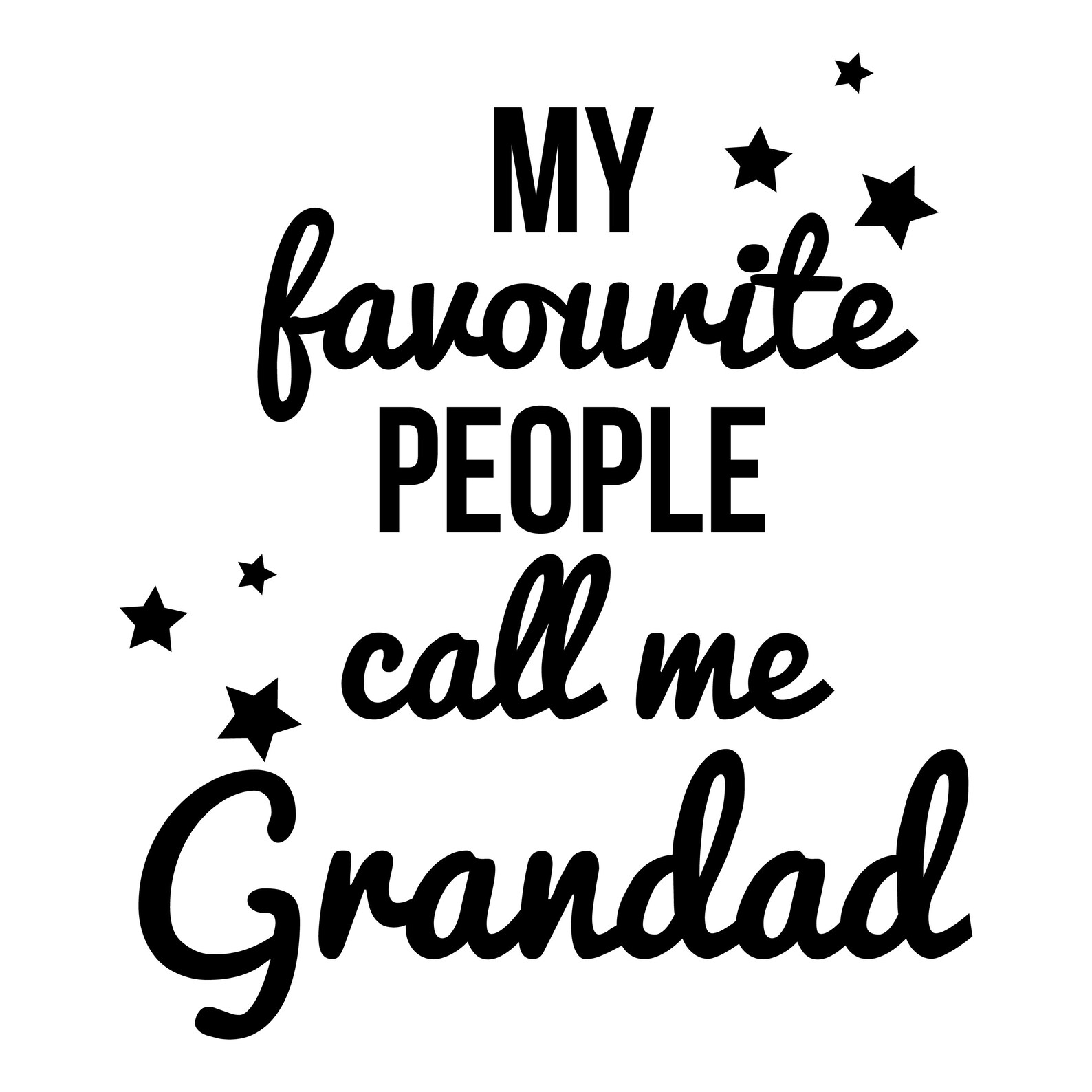 My Favourite People Call Me Grandad SVG, Grandad SVG File for ...