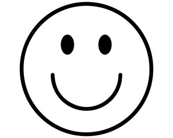Smiley Face Digital Download SVG PNG JPG - Etsy