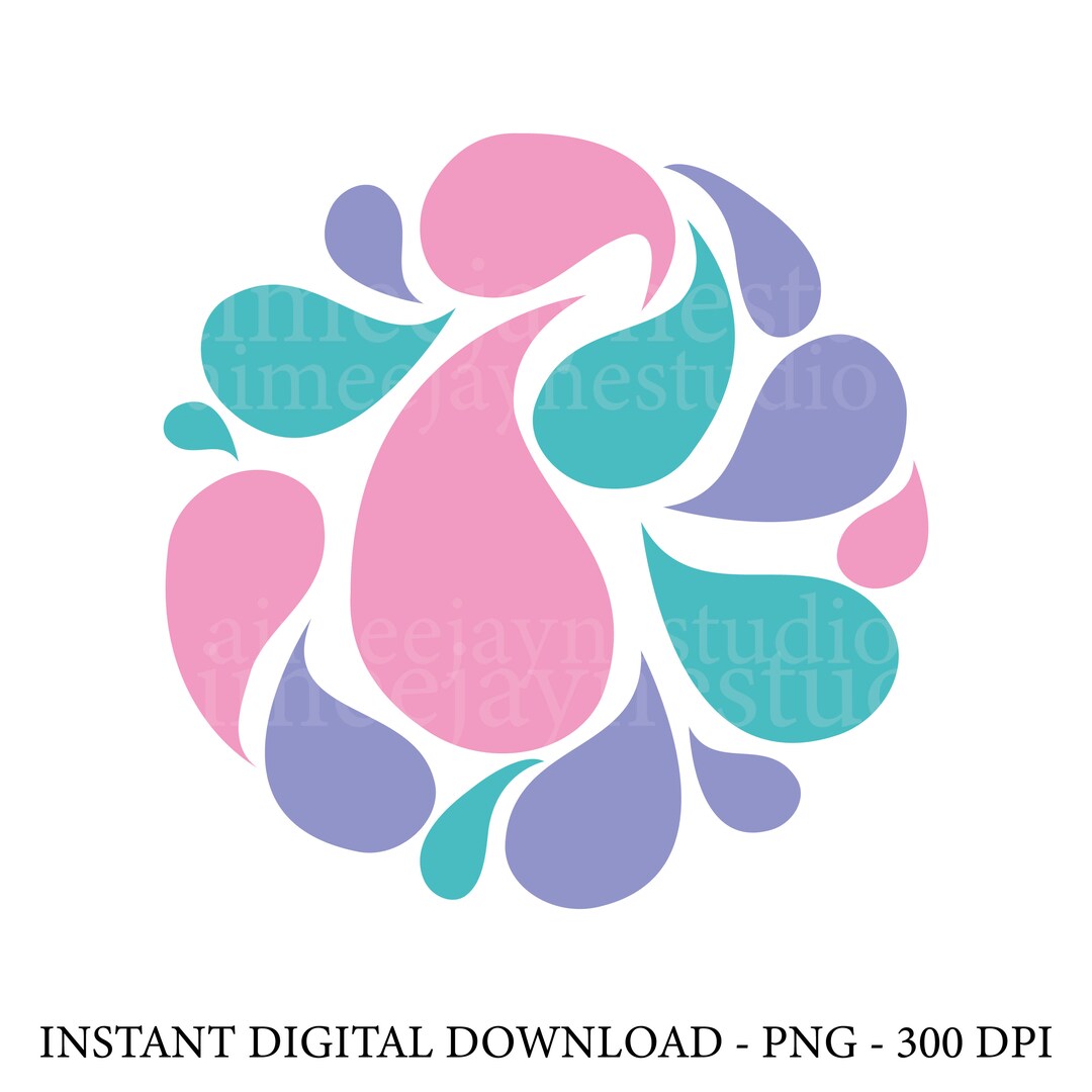 Pastel Bath Bombs Clipart Water Pampering Cosmetics Logo Download ...