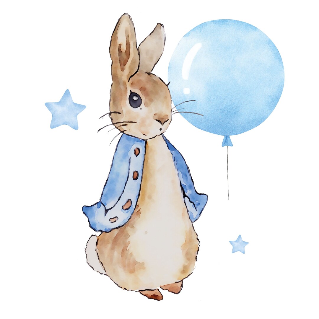 Peter Rabbit Clipart PNG File Rabbit Sublimation File - Etsy