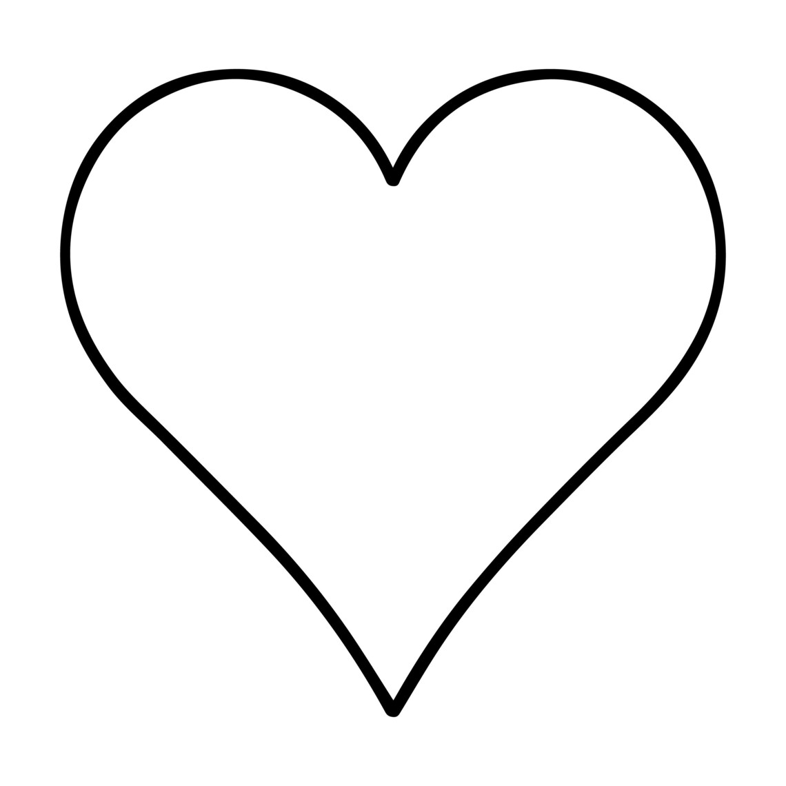 Herz Umriss DIGITAL DOWNLOAD svg png jpg eps Sofortiger digitaler ...