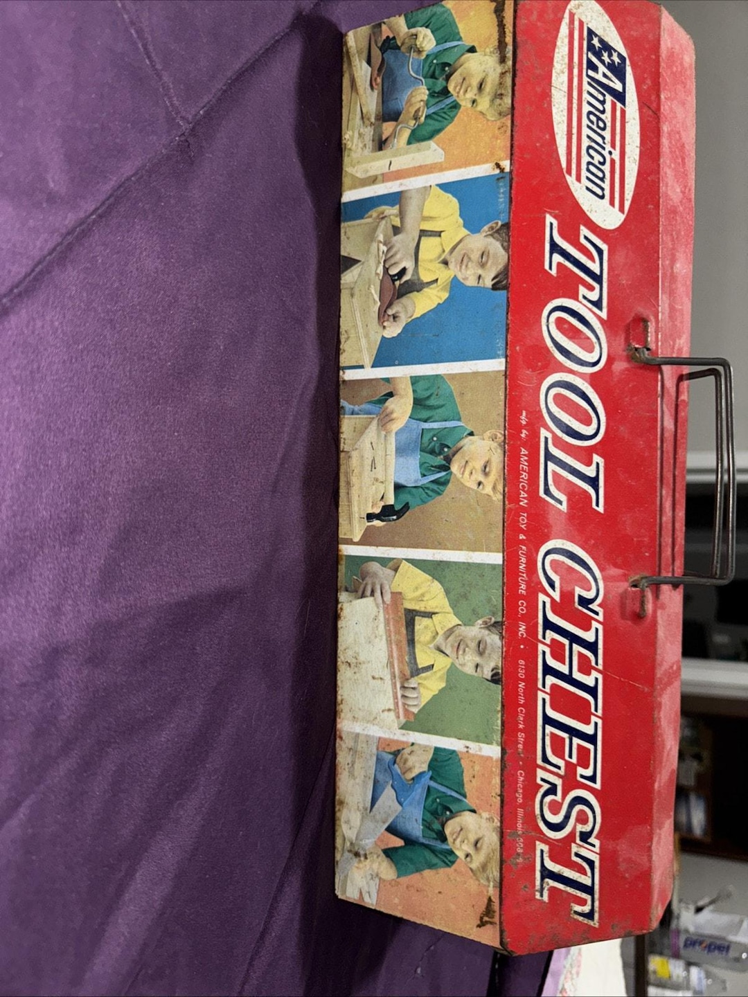 Vintage American Toy and Furniture Company Tool Chest Metal Toy Box - Etsy