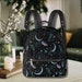 MAGICAL MOON & MOTH Small Backpack, Mystical Moonlit Garden Backpack ...