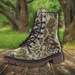 WOODLAND BIRD SNAIL Frog Goblincore Aesthetic Vegan Leather Combat ...