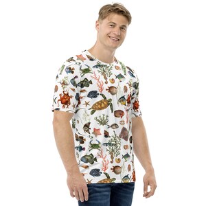 VINTAGE SEALIFE T-shirt, Tropical Coral Reef Shirt With Colorful Fish ...