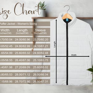 FALL Inspired Women Puffer Jacket With DAISIES & MOTH Print, Mystical ...