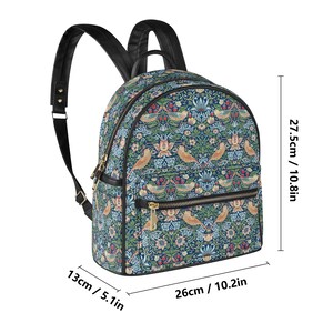 STRAWBERRY THIEF by William MORRIS Small Backpack, Cottagecore ...