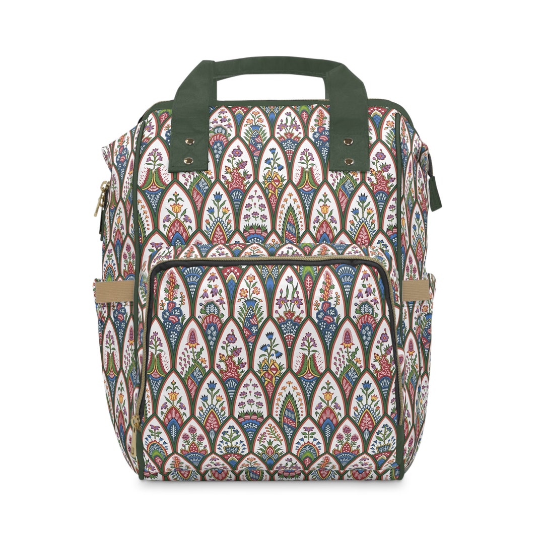 BOHEMIAN Cottagecore Aesthetic Backpack, FLORAL Arches Waterproof ...