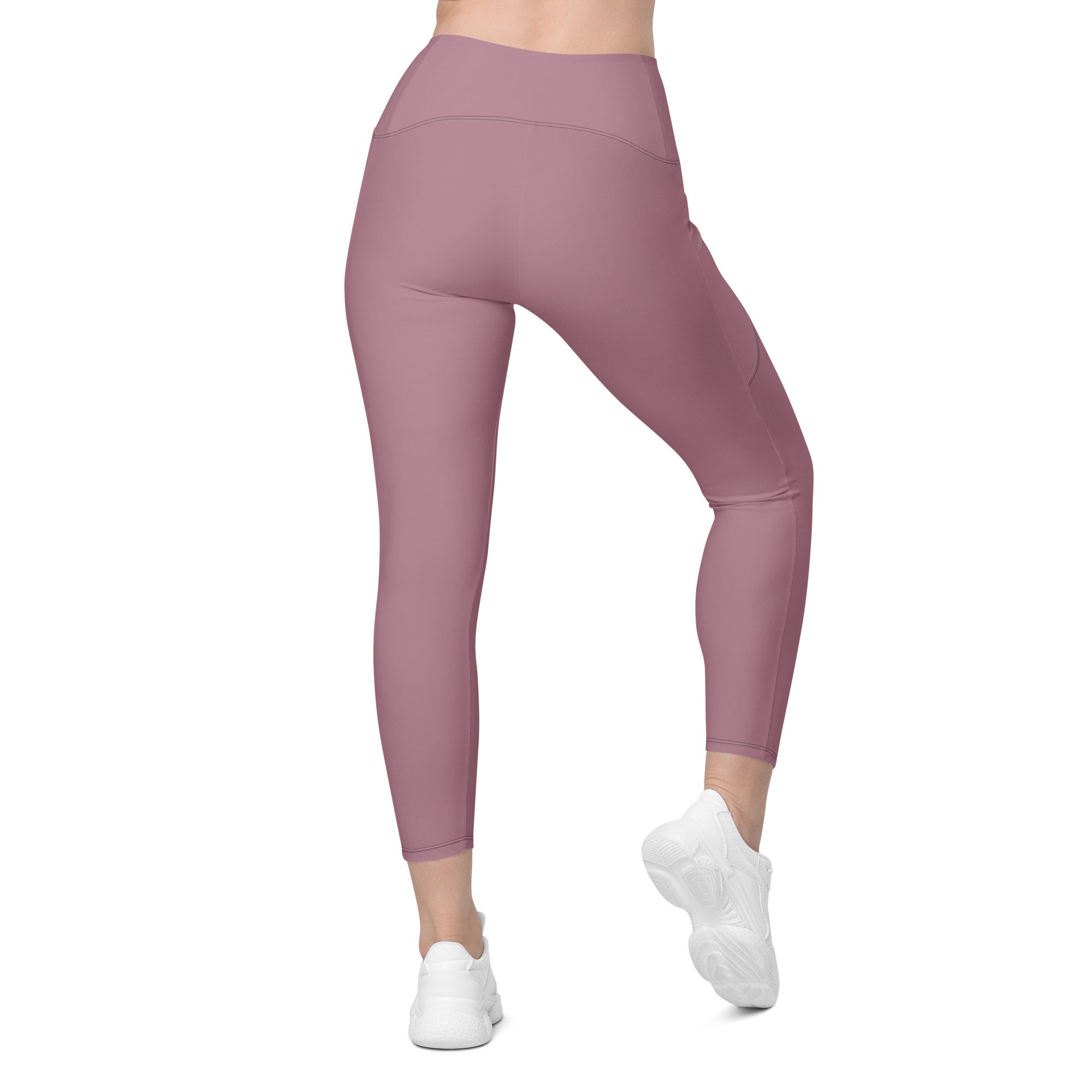 Berry Yoga Crossover Leggings With POCKETS, Athletic Leggings for ...