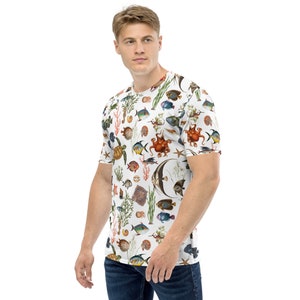 VINTAGE SEALIFE T-shirt, Tropical Coral Reef Shirt With Colorful Fish ...