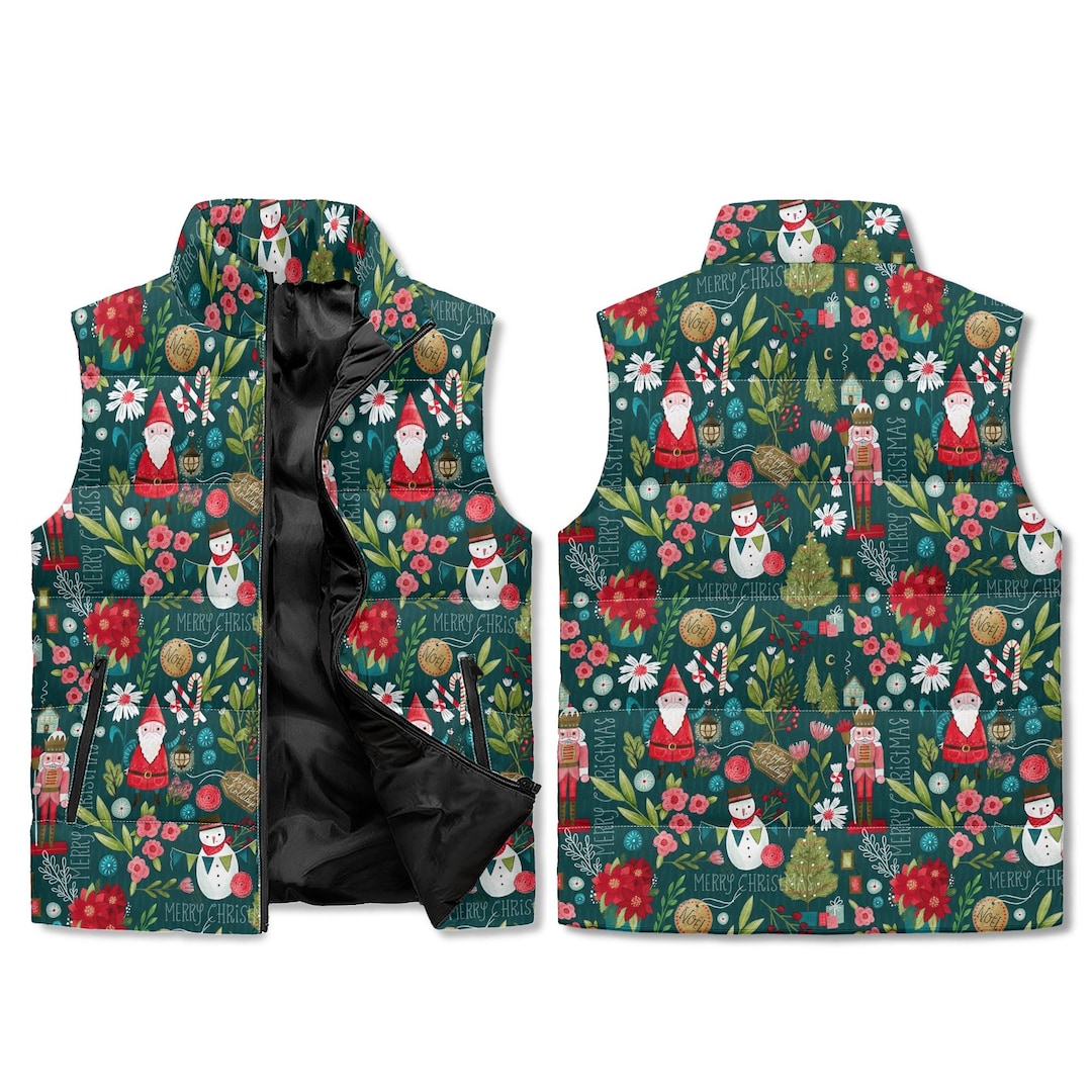 SCANDINAVIAN CHRISTMAS Lightweight Sleeveless Puffer Jacket HOLIDAYS ...