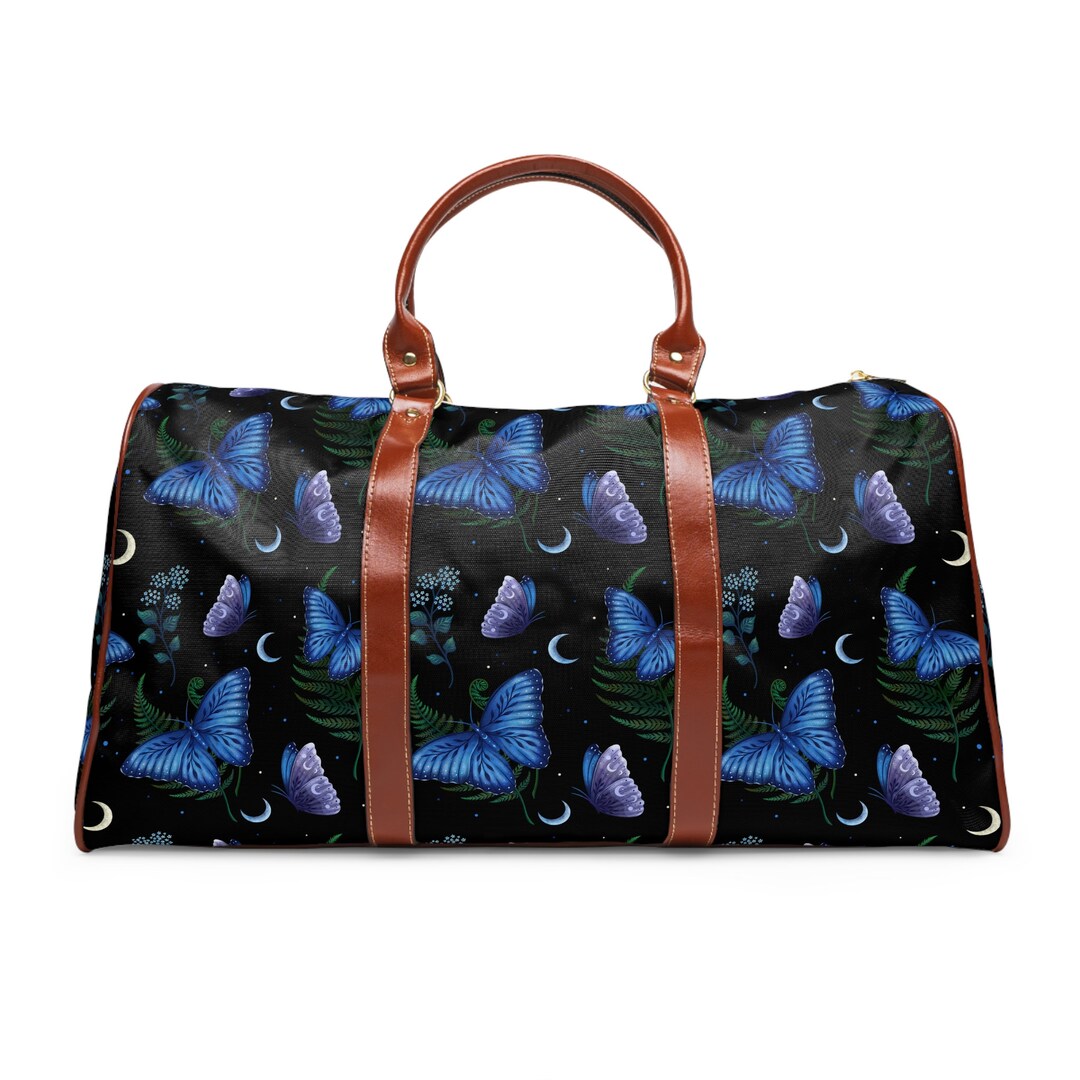 BLUE MORPHO BUTTERFLY Bohemian Carry on Travel Bag, Mystical Night ...