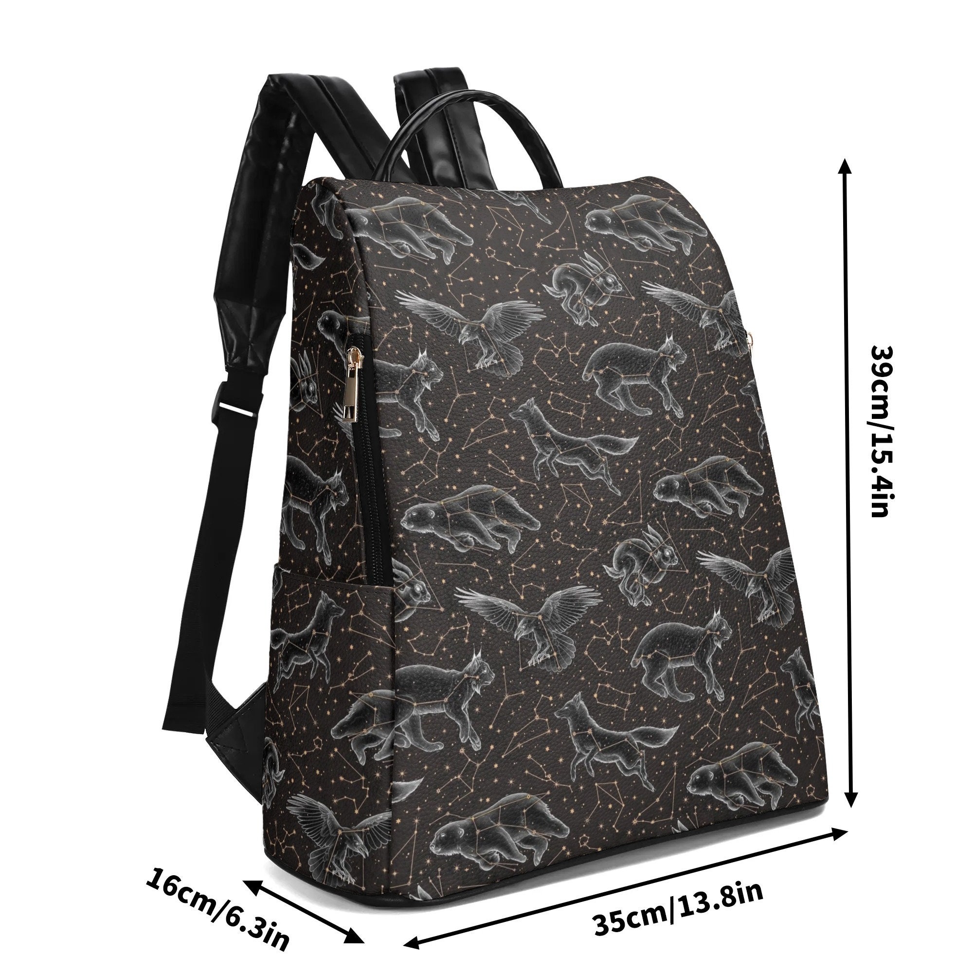 CELESTIAL ANIMALS Anti-theft Daypack, Mystical Perfect for Day Trips ...