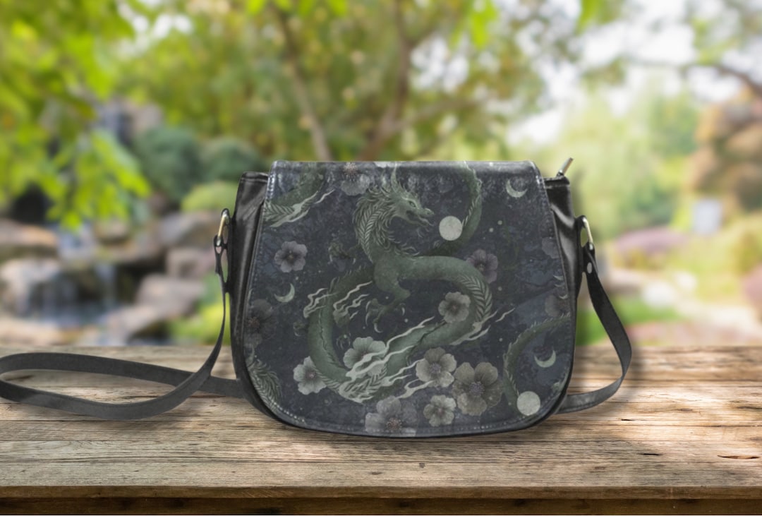 MYSTICAL DRAGON Crossbody Saddle Bag, Fantasy Dragon Shoulder Bag ...