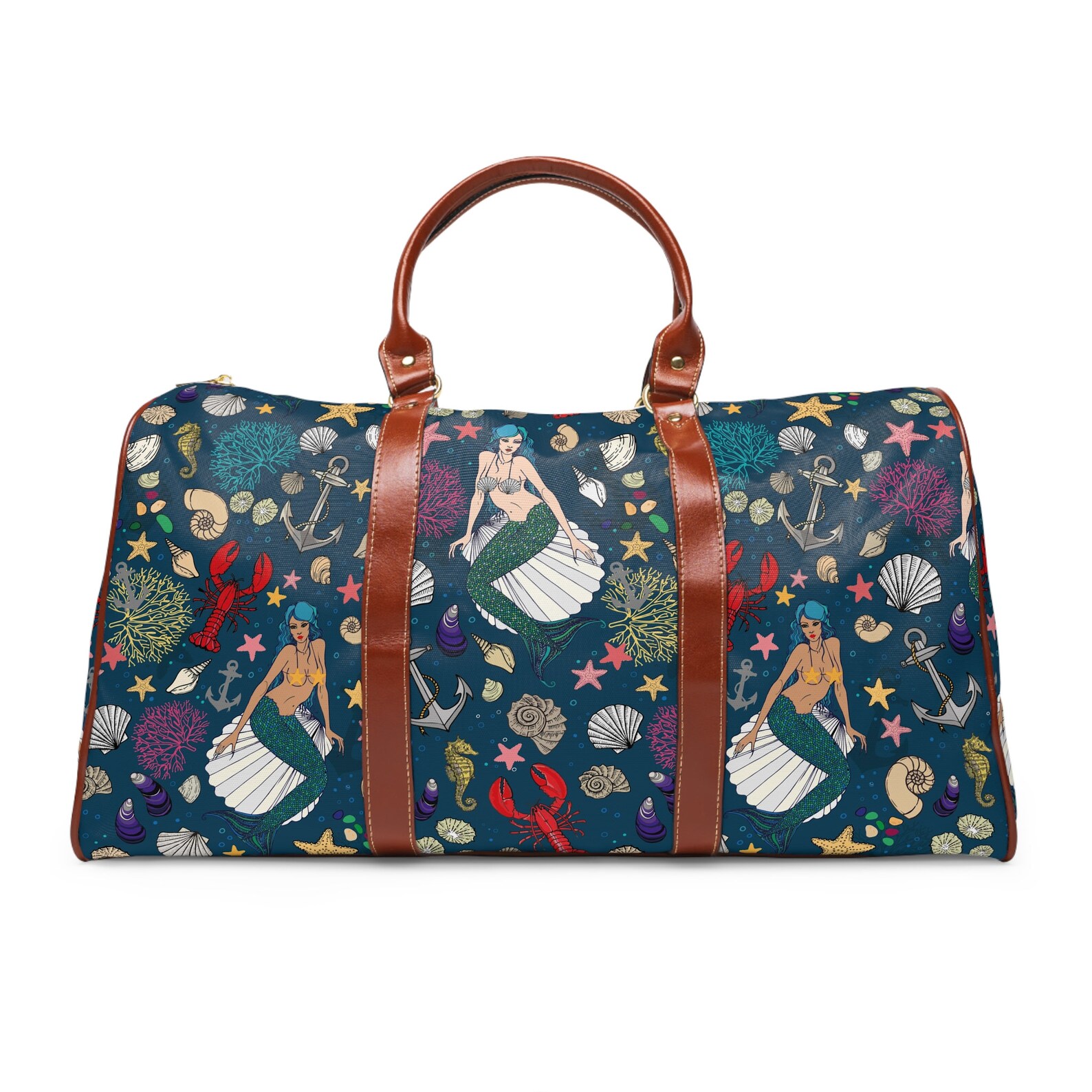SIREN SONG Travel Luggage Bag, MERMAIDS Waterproof Duffle Bag, Ocean ...