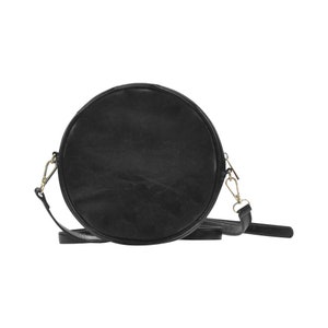 FLORAL BEE MYSTICAL Celestial Round Crossbody Bag, Black Messenger Bag ...