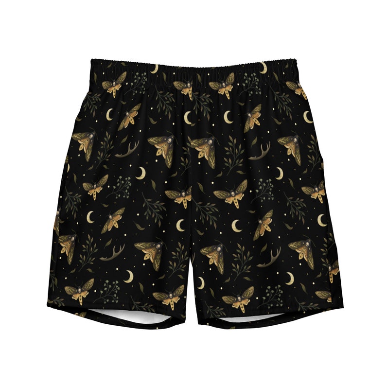 DEATH HEAD HAWKMOTH Men's Swim Trunks, Gothic Swimwear, Mystical Moth ...