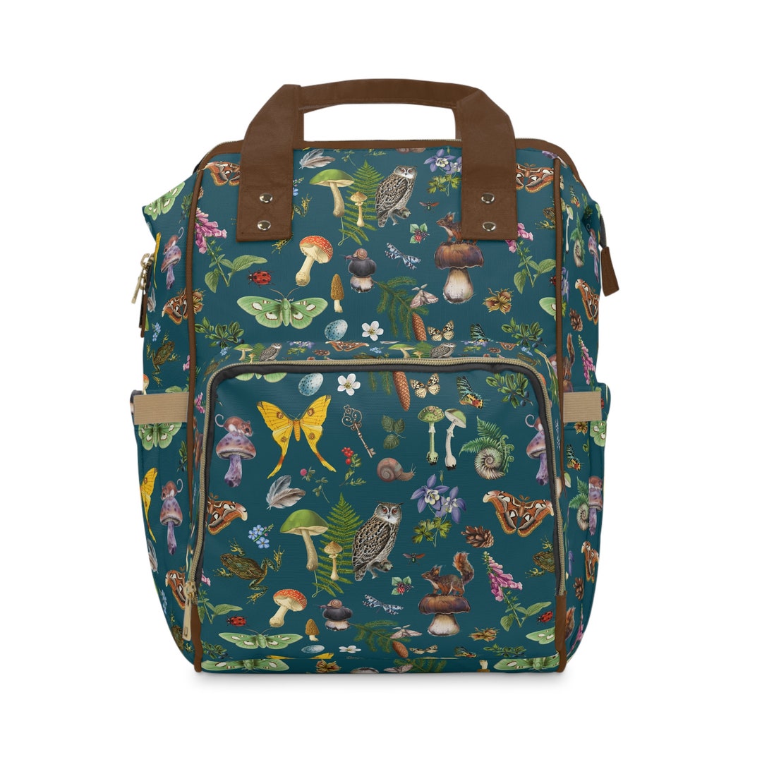 Magical Woodland Backpack With Birds Animals & Mushrooms, Goblincore ...