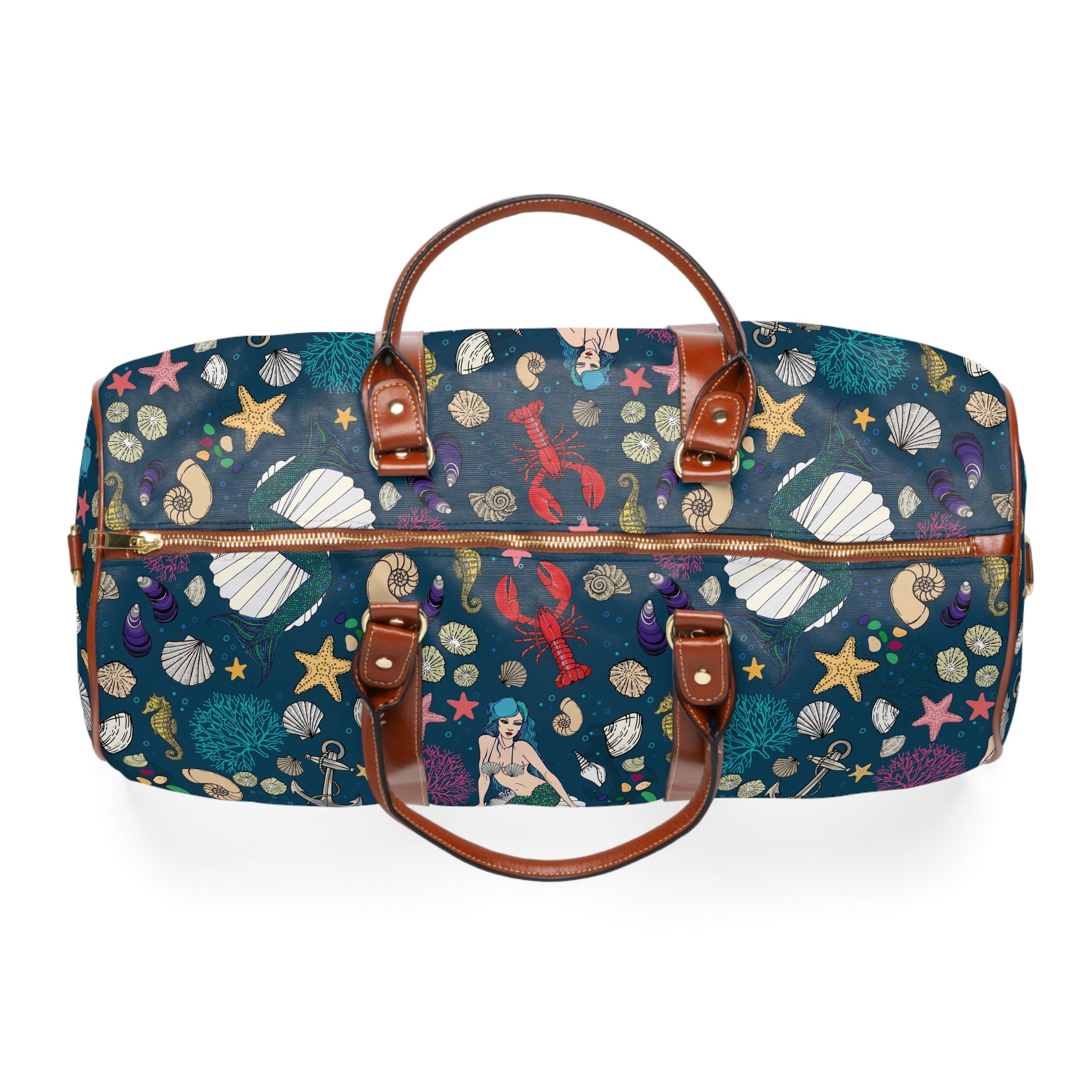 SIREN SONG Travel Luggage Bag, MERMAIDS Waterproof Duffle Bag, Ocean ...