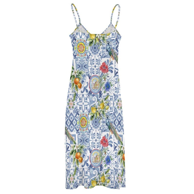 La DOLCE VITA Maxi Dress, SICILIA Summer Sling Dress, Italian Vacations ...