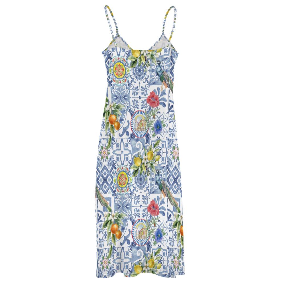 La DOLCE VITA Maxi Dress, SICILIA Summer Sling Dress, Italian Vacations ...