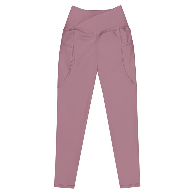 Berry Yoga Crossover Leggings With POCKETS, Athletic Leggings for ...