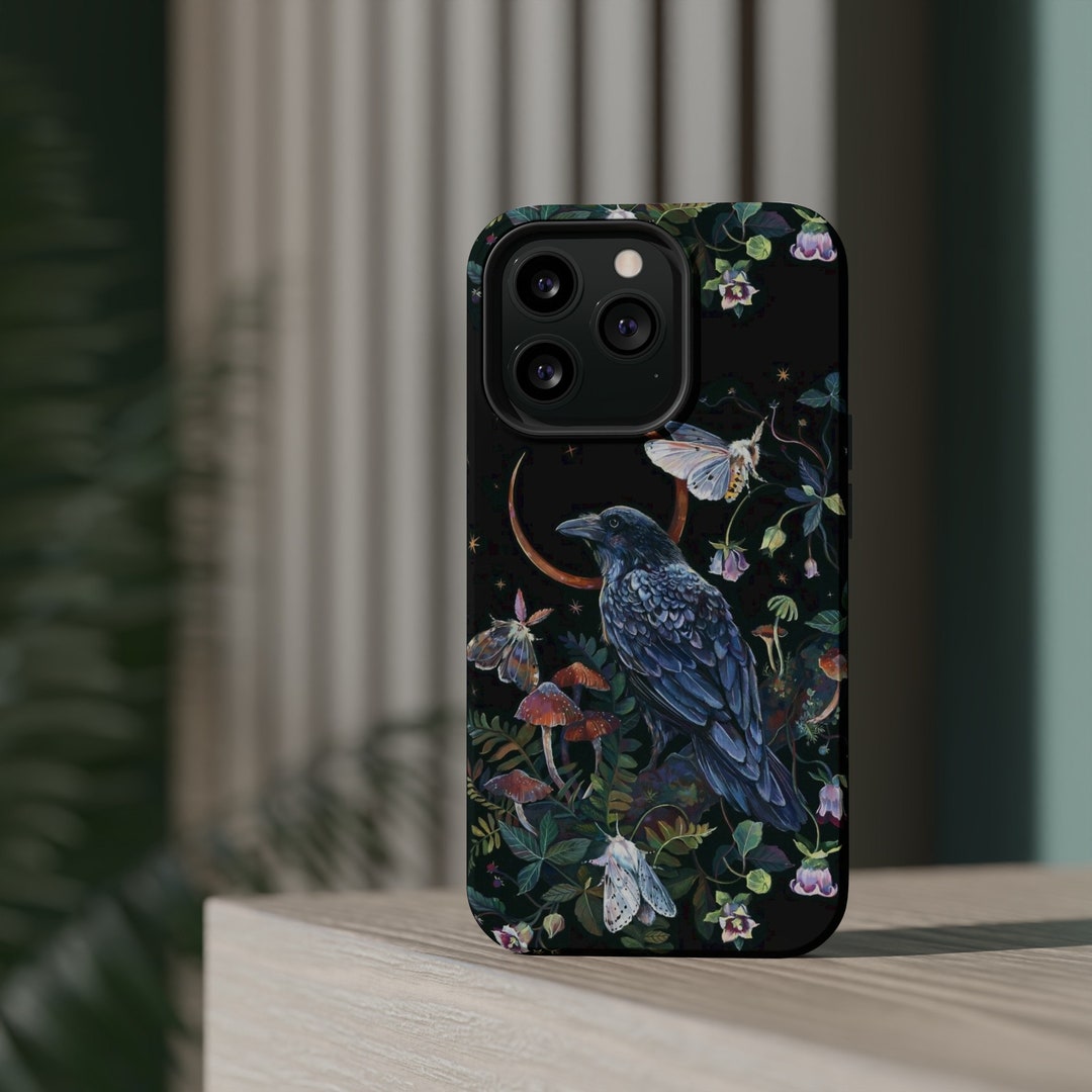 RAVEN Magnetic Tough Case, BLACK Crow Magsafe Compatible Tough Cell ...