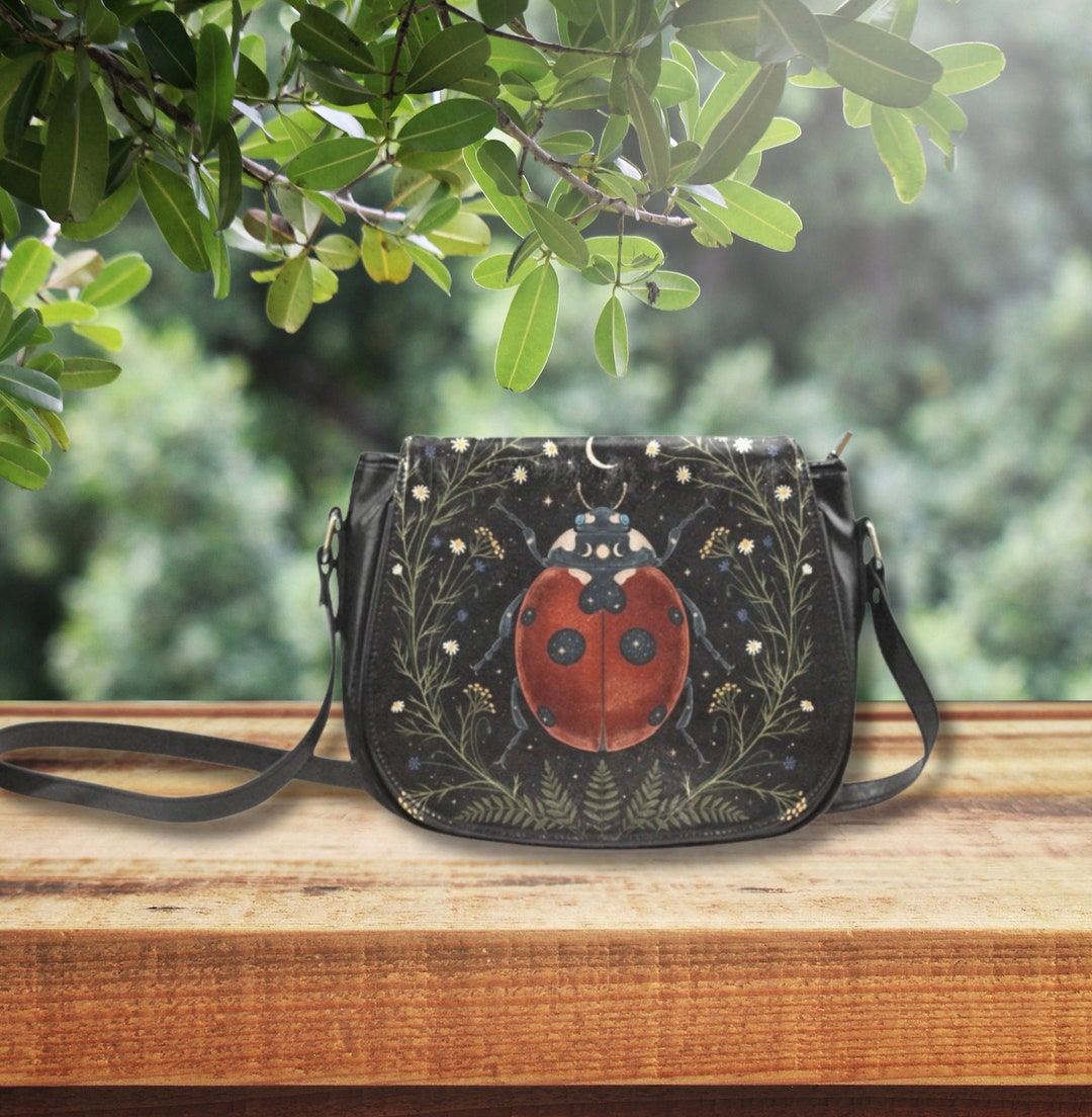 LADYBUG Vegan Leather Bag, MYSTICAL Crossbody Saddle Bag, Magical ...