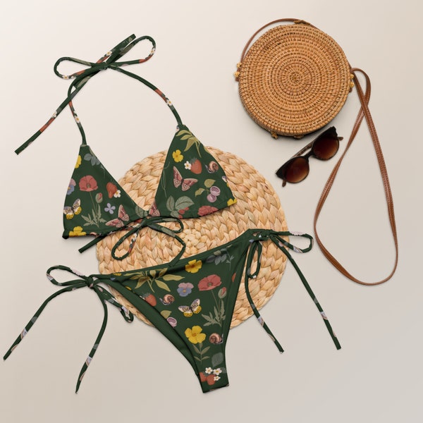 String Bathing Suit - Etsy