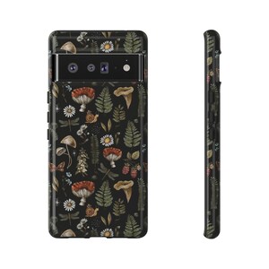 MUSHROOMS SNAIL & FERN Goblincore Tough Cell Phone Case, Mystical ...
