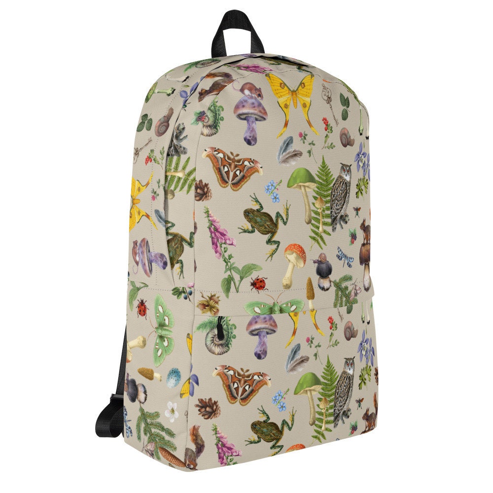 MAGICAL WOODLAND GOBLINCORE Backpack With Owl Squirrel Mouse - Etsy