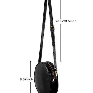 FLORAL BEE MYSTICAL Celestial Round Crossbody Bag, Black Messenger Bag ...