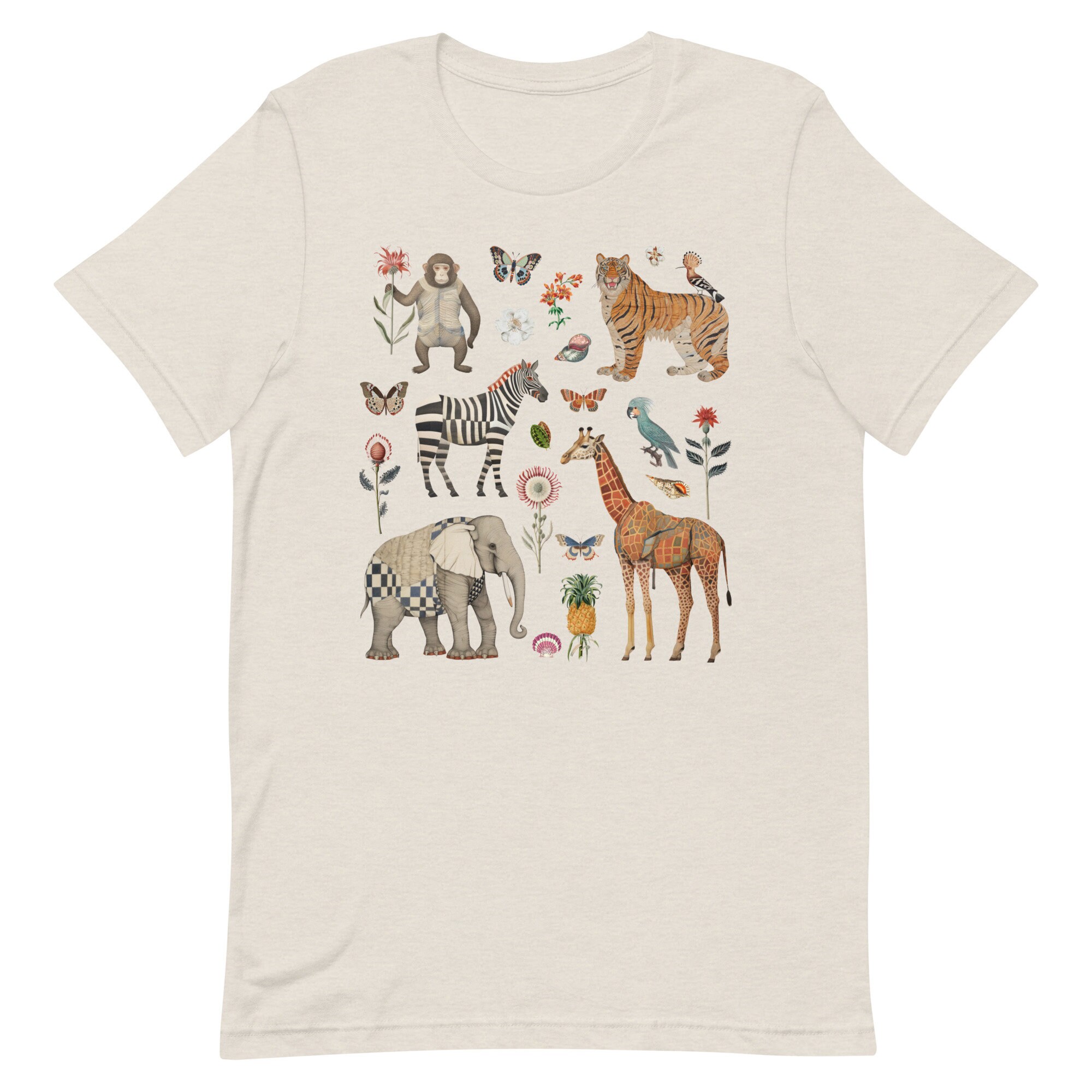 VINTAGE WILD ANIMALS Shirt Jungle Animals Shirt With Tiger - Etsy