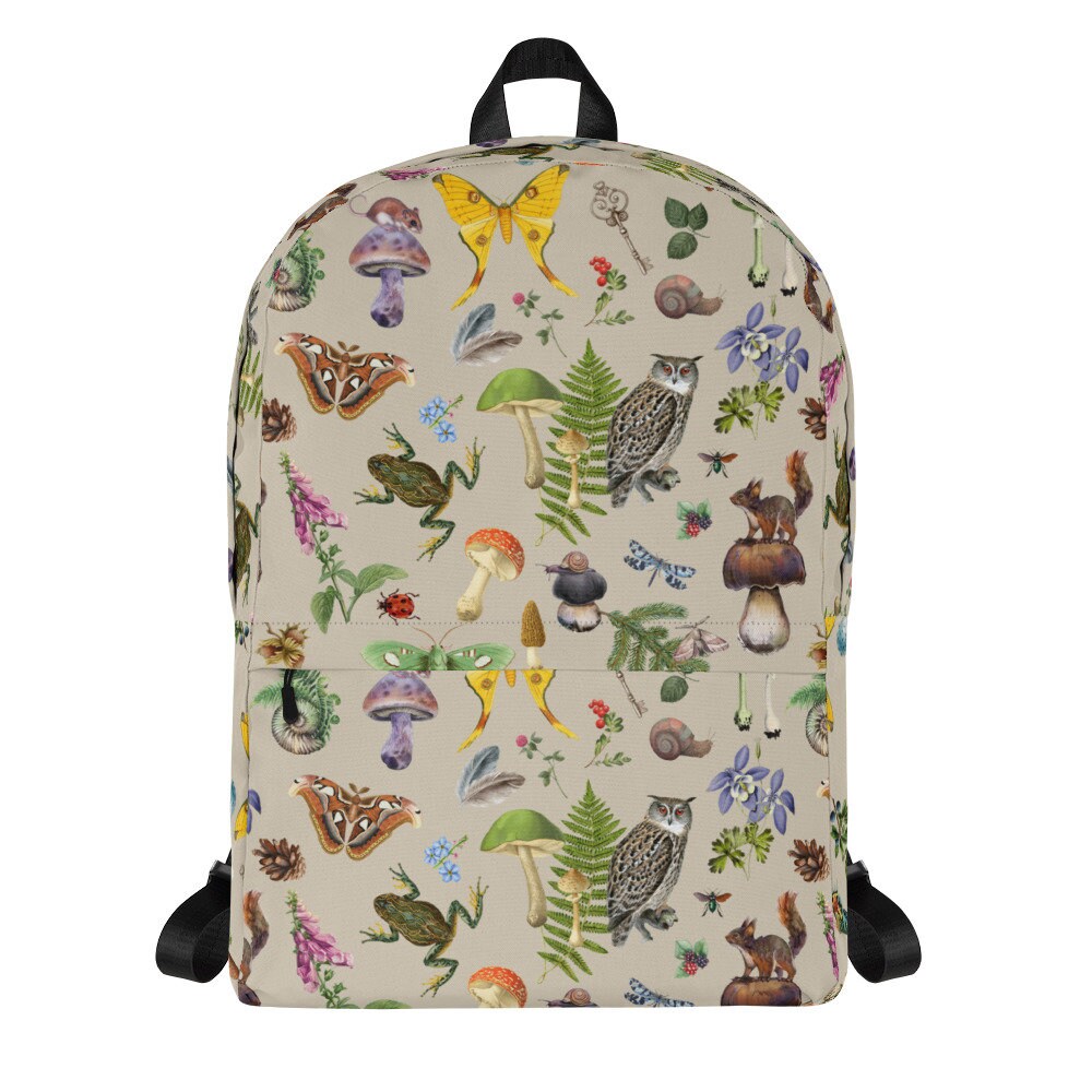 MAGICAL WOODLAND GOBLINCORE Backpack With Owl Squirrel Mouse - Etsy