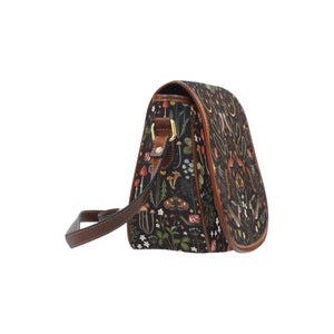 FAIRY FOREST MYSTICAL Animals Saddle Bag, Dark Woodland Canvas ...