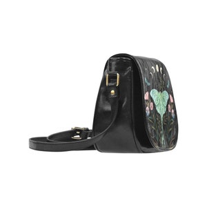 LUNA MOTH Crossbody Saddle Bag, Celestial Butterfly Shoulder Bag, Vegan ...