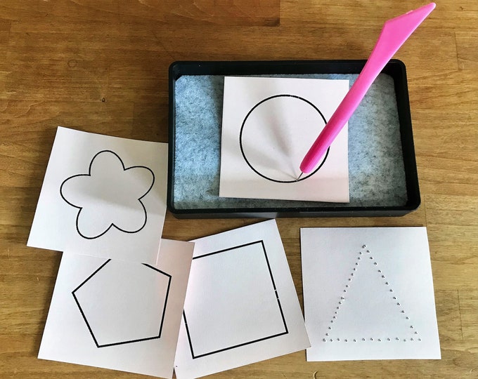 Montessori Pin Punch Set, Ages 3 to 6, FREE SHIPPING - Etsy