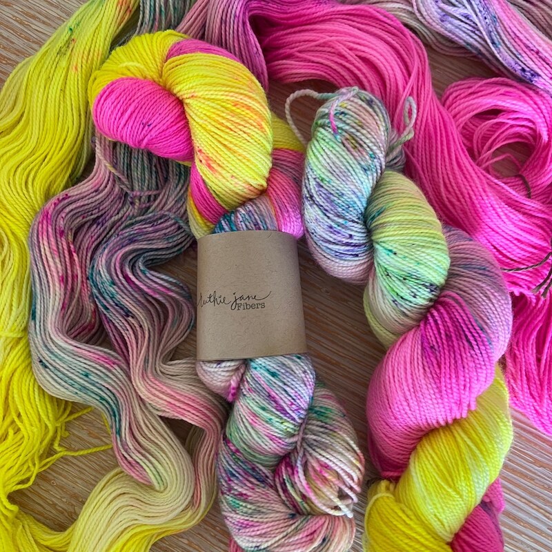 Neon Yellow Yarn - Etsy
