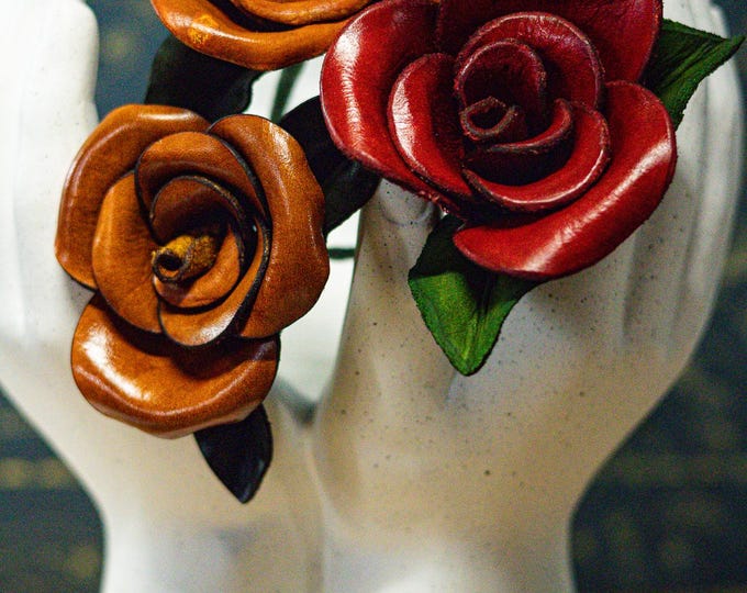 Leather Flowers in Any Colors!, Single One or Full Bouquet. - Etsy