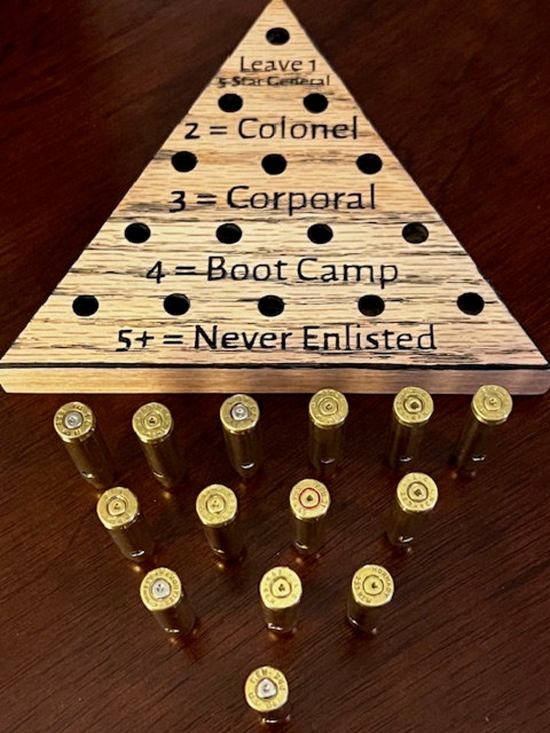 Peg Game Military Rank Version - Etsy