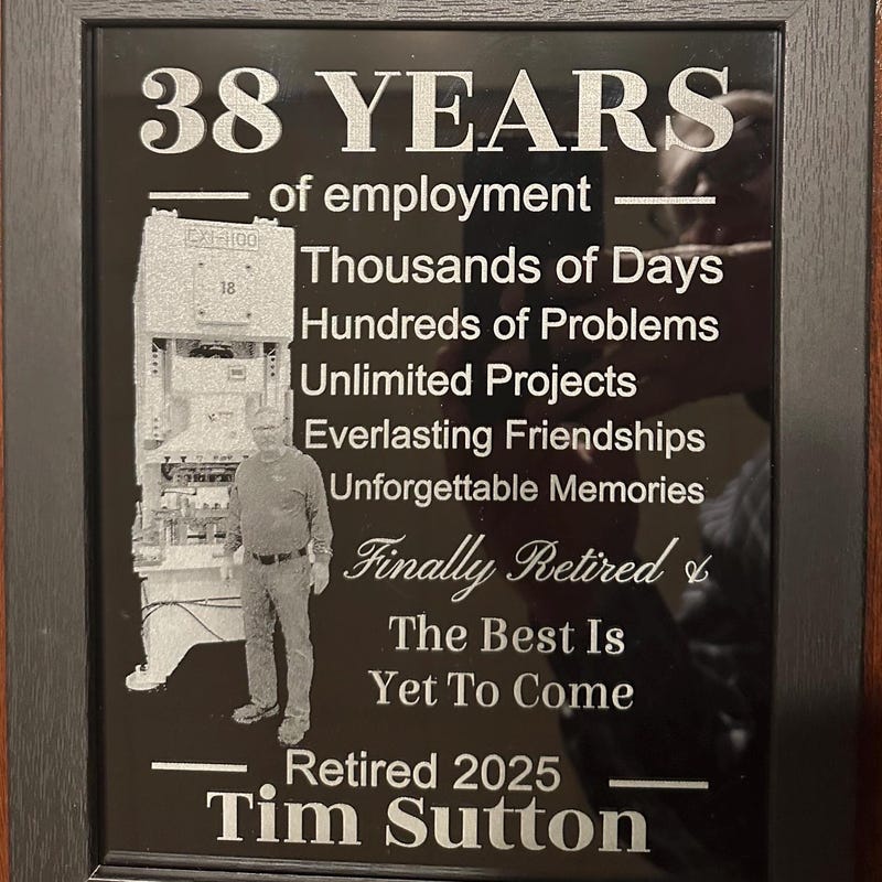Retirement Plaques - Etsy