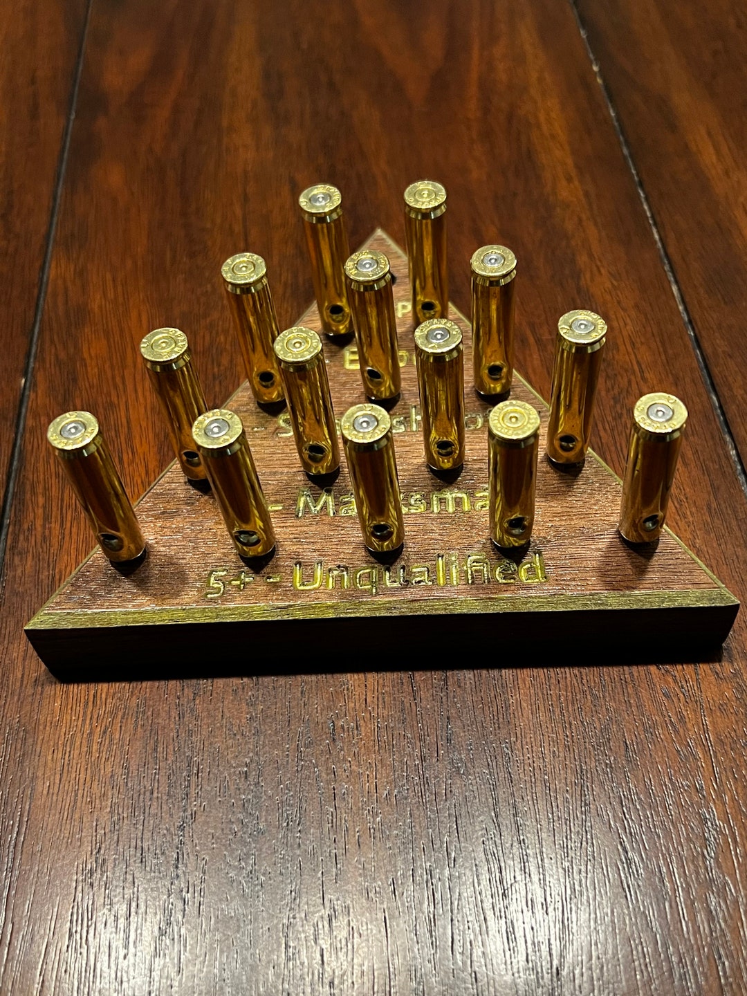 Peg Game Walnut Marksman Made to Use .223 Brass - Etsy