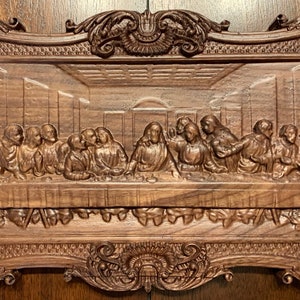 The Last Supper Carving - Etsy