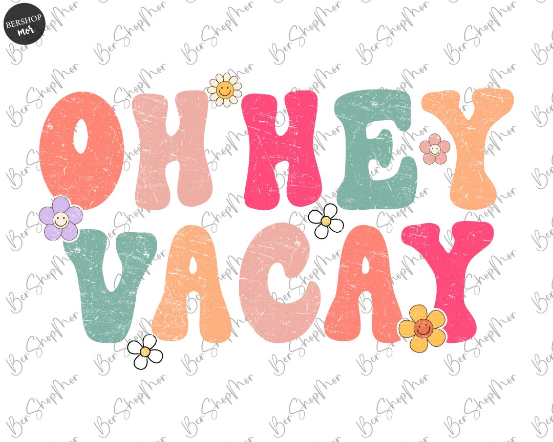 Vacay Png Design, Summer Sublimation File, Kids Cute Design for Summer ...