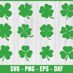 Clover Bundle Shamrock SVG File Shamrock Digital Download | Etsy