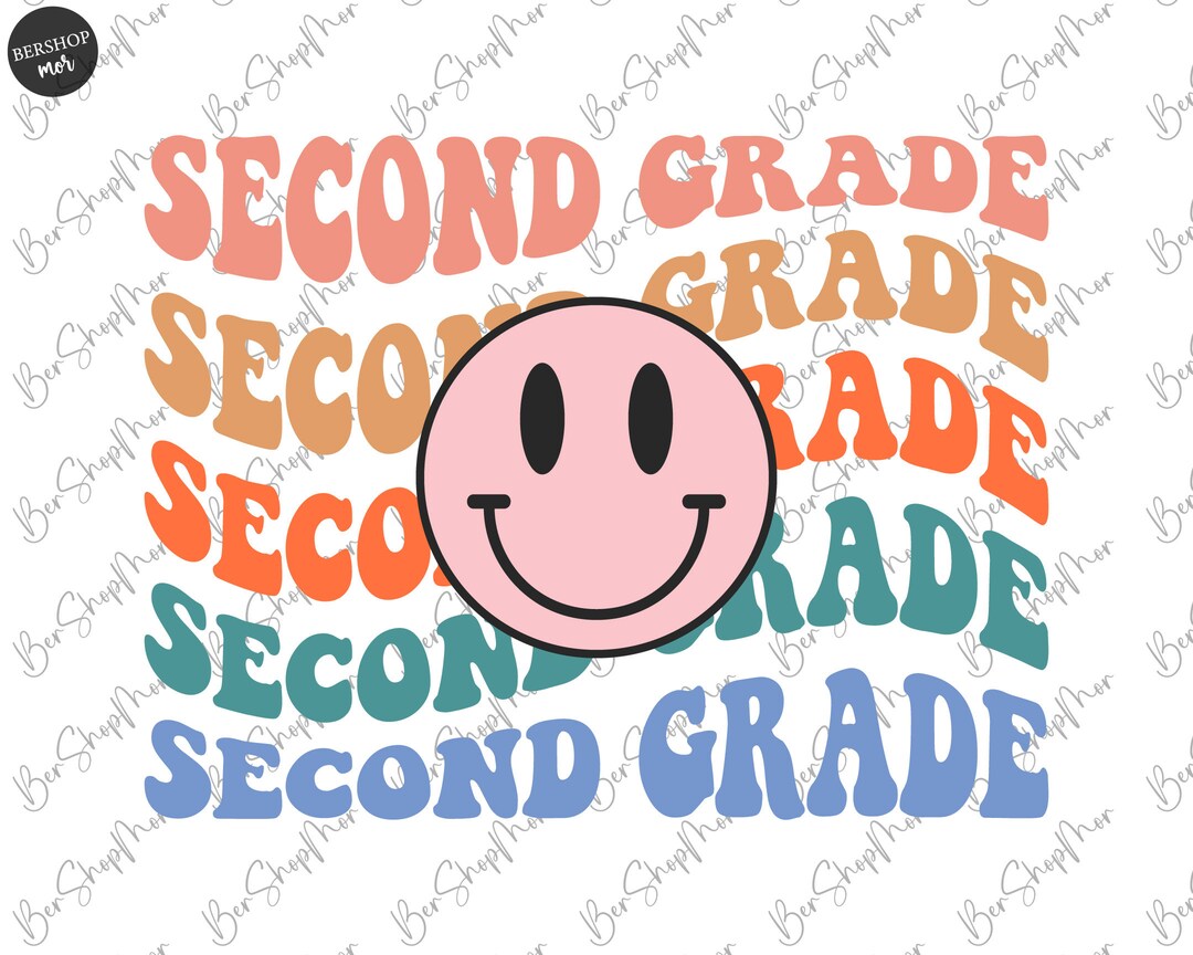 Second Grade Svg, Kids Graduation Svg, School Sublimation Design ...